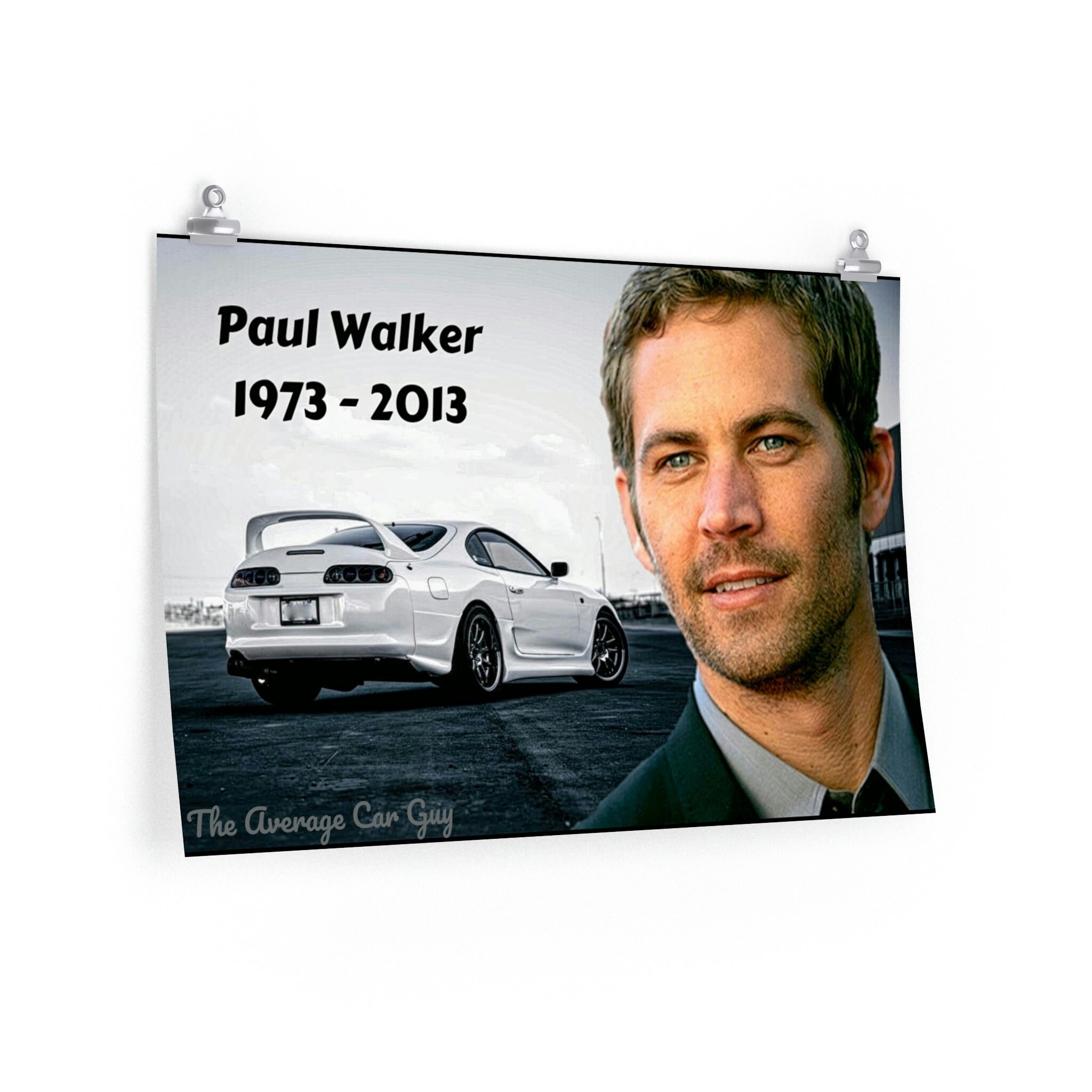 Paul Walker Tribute Poster Etsy Paul Walker Tribute Poster Etsy