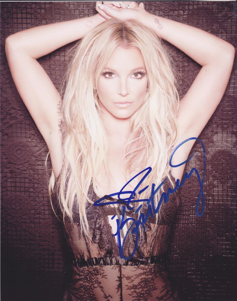 Signed BRITNEY SPEARS Photo With COA Autographed Princess of - Etsy