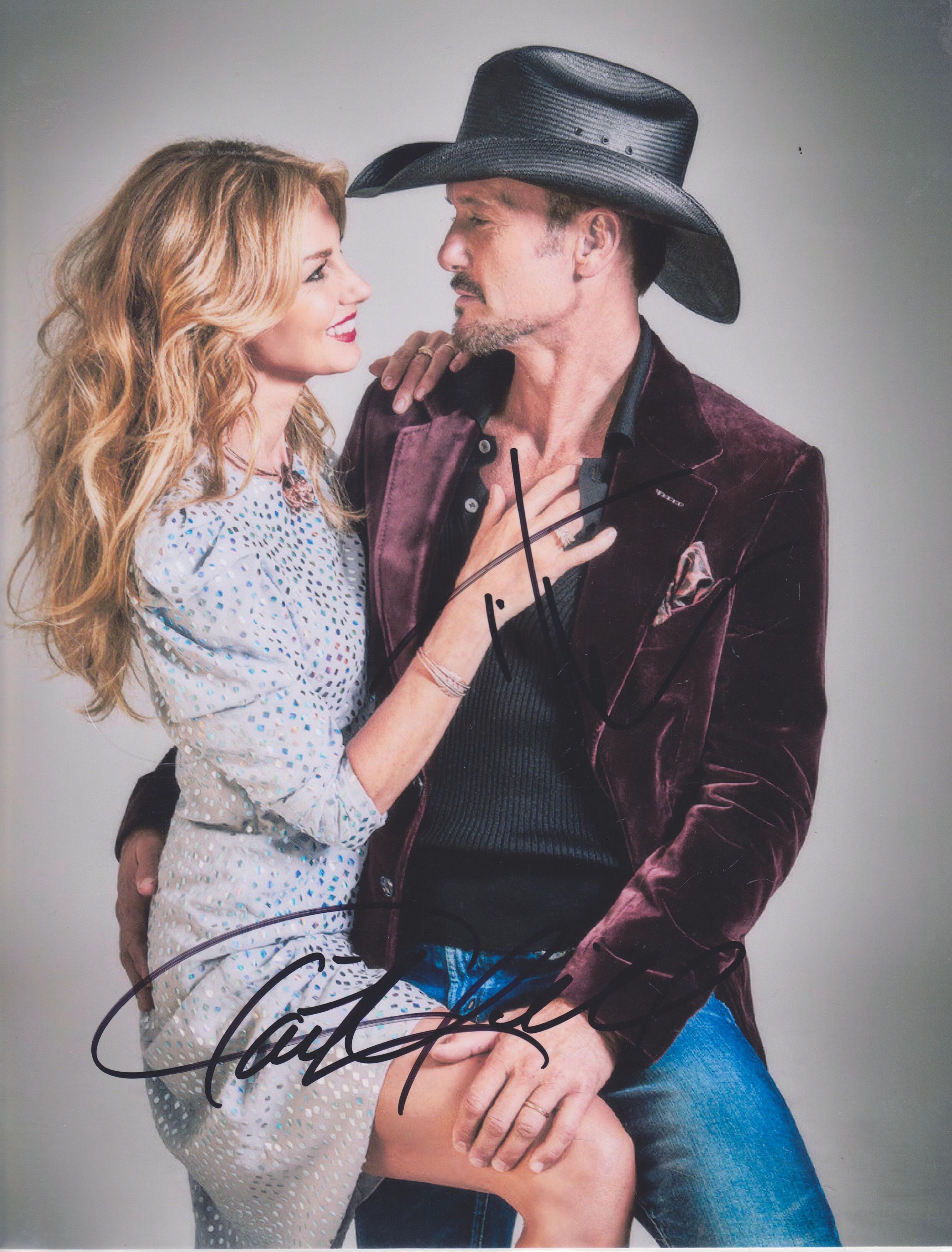 2X Signed FAITH HILL & Tim Mcgraw Autographed Photo W/ COA - Etsy