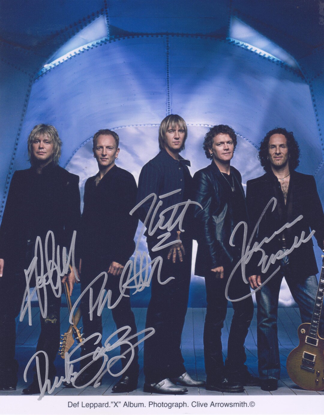 5X Signed DEF LEPPARD Autographed Photo W/ COA - Etsy