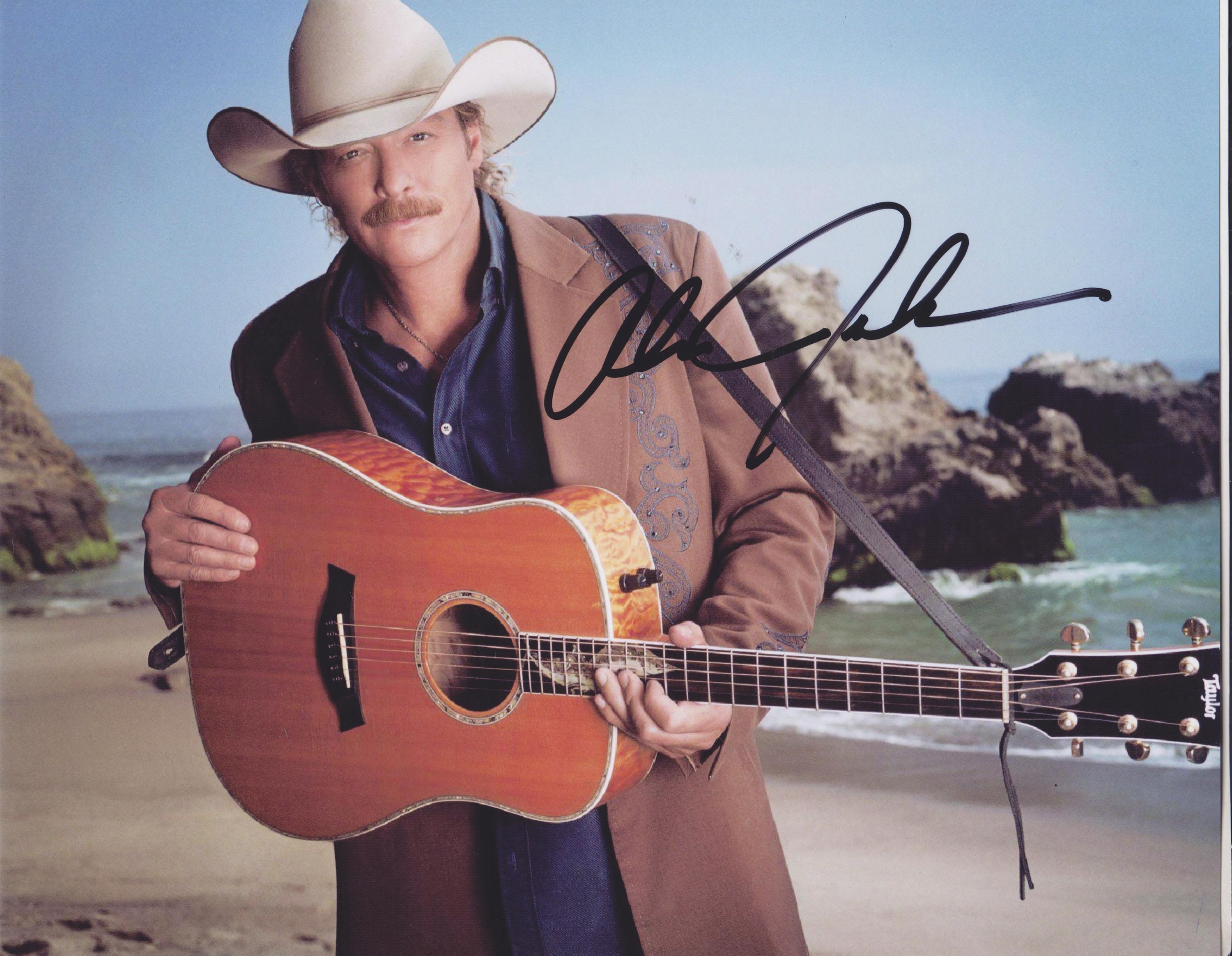 Signed Alan Jackson Autographed PHOTO W/ COA Countryaj - Etsy