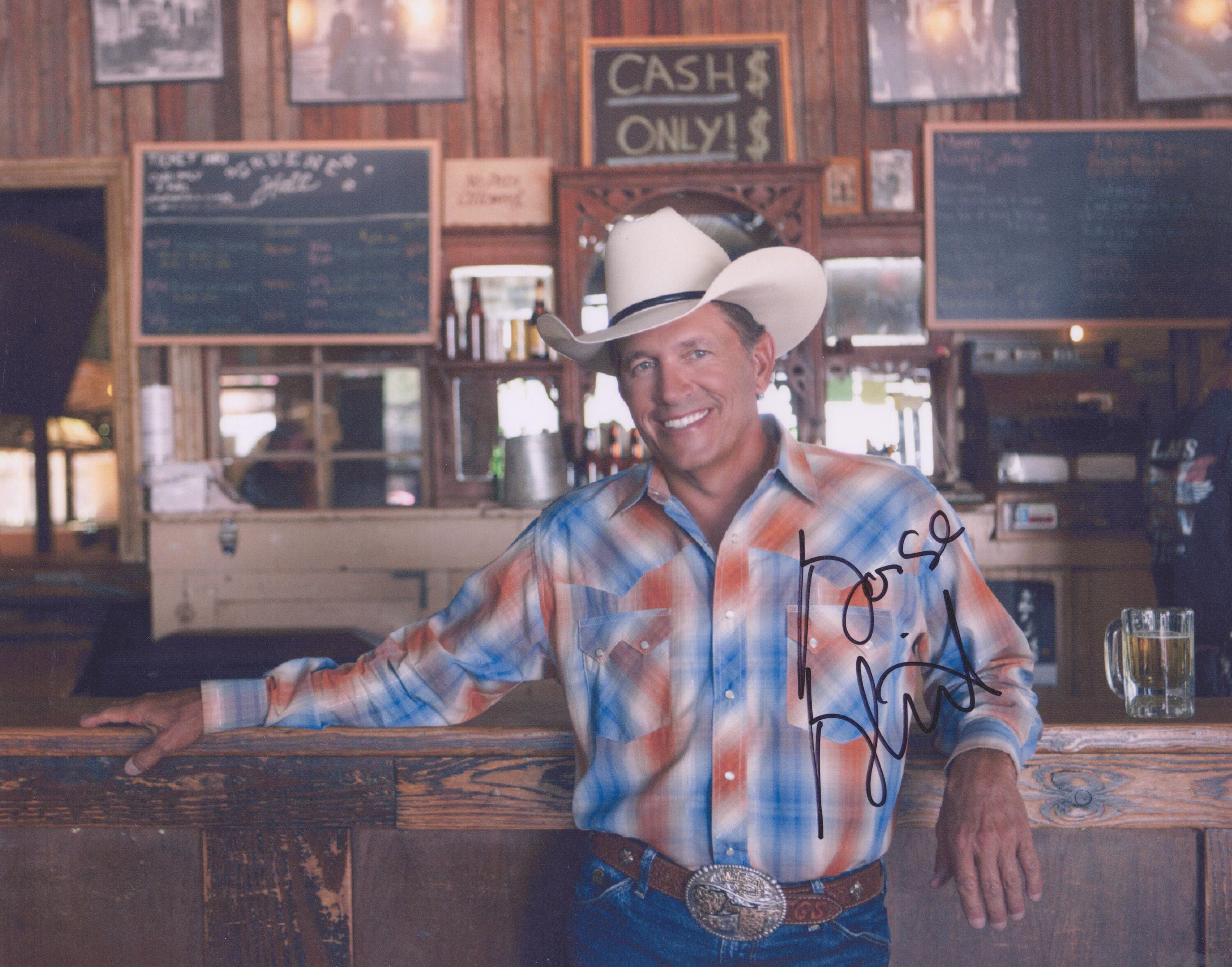 Signed GEORGE STRAIT Autographed Photo W/ COA Country Music Legend - Etsy