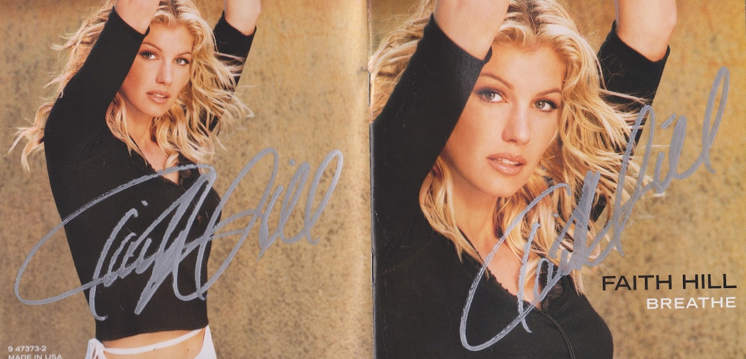 Signed 2X FAITH HILL Cd Breathe Autographed W/ COA Country Legend - Etsy
