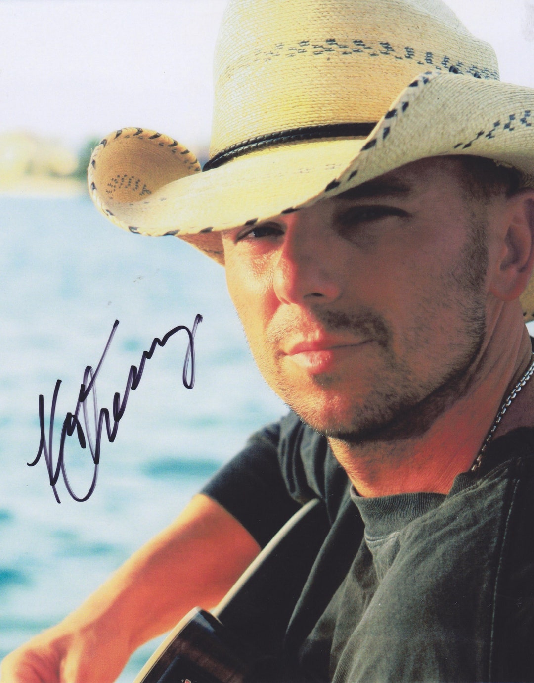 Signed KENNY CHESNEY Autographed Photo W/ COA Country Music Beach - Etsy