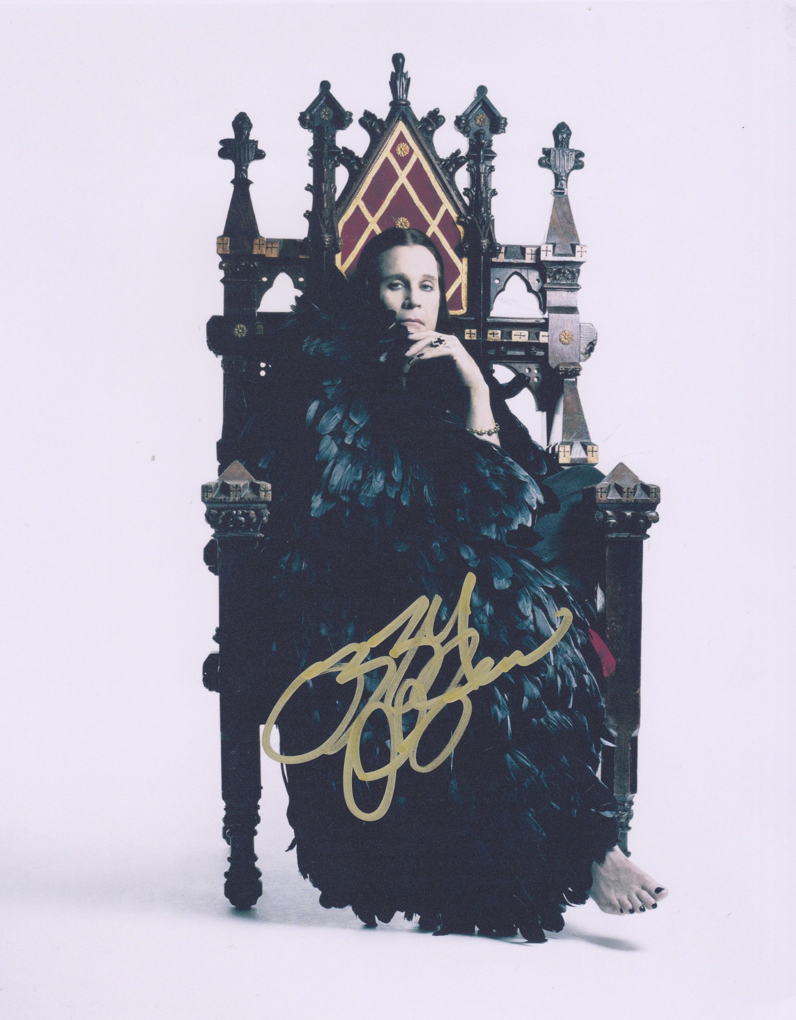 Autographed OZZY OSBOURNE Signed Photo With COA Black Sabbath Prince of ...