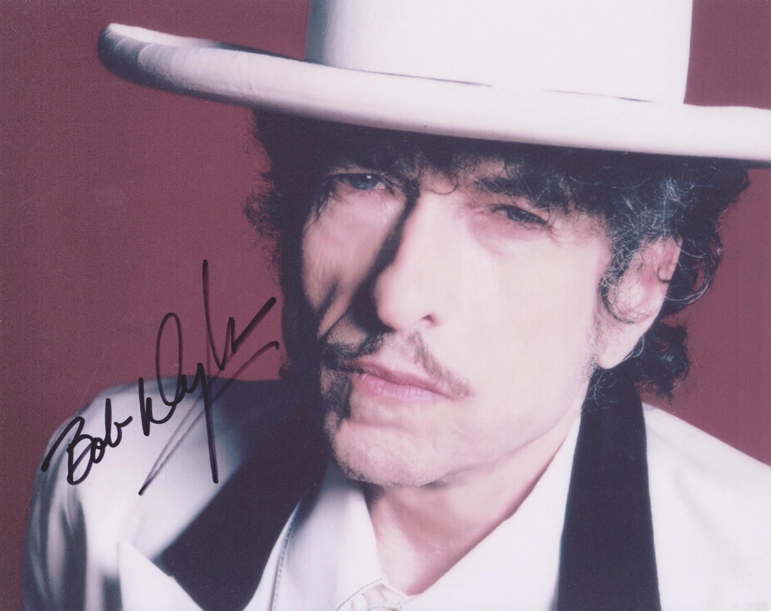 Signed BOB DYLAN Autographed Photo W/ COA - Etsy