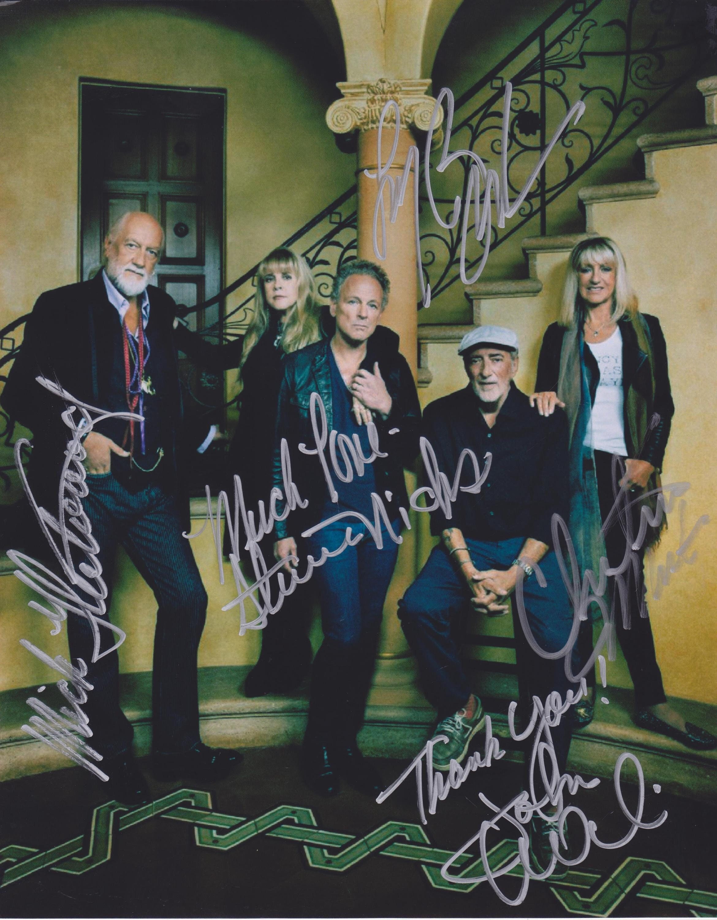 5X Signed FLEETWOOD MAC PHOTO Autographed Stevie Nicks With Coa - Etsy