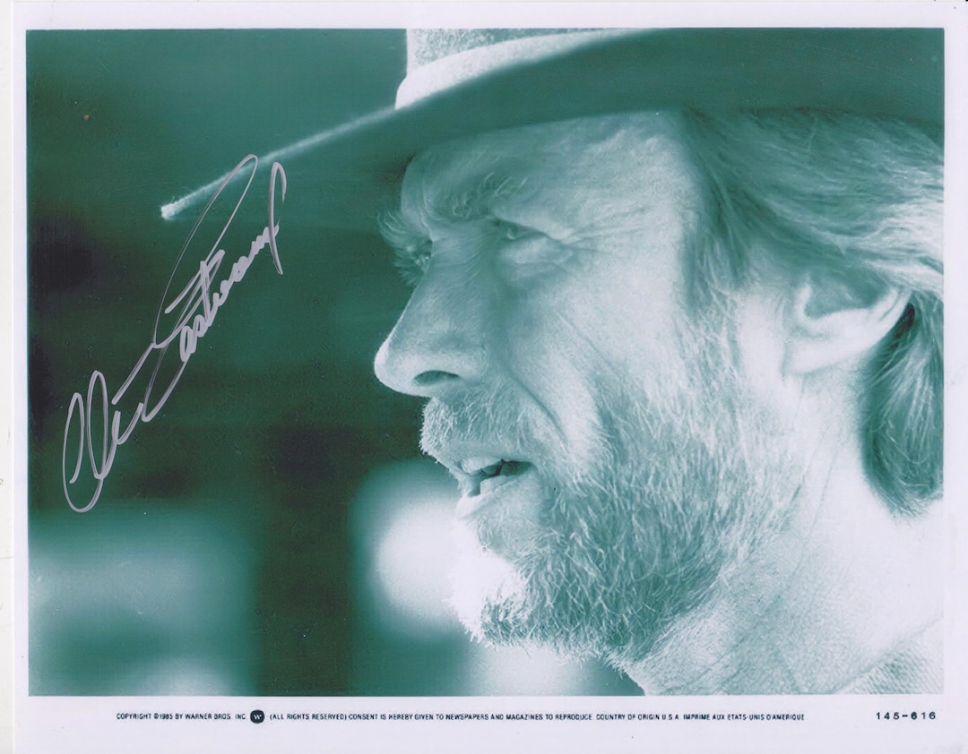 Signed CLINT EASTWOOD Autographed Photo / COA Pale Rider - Etsy
