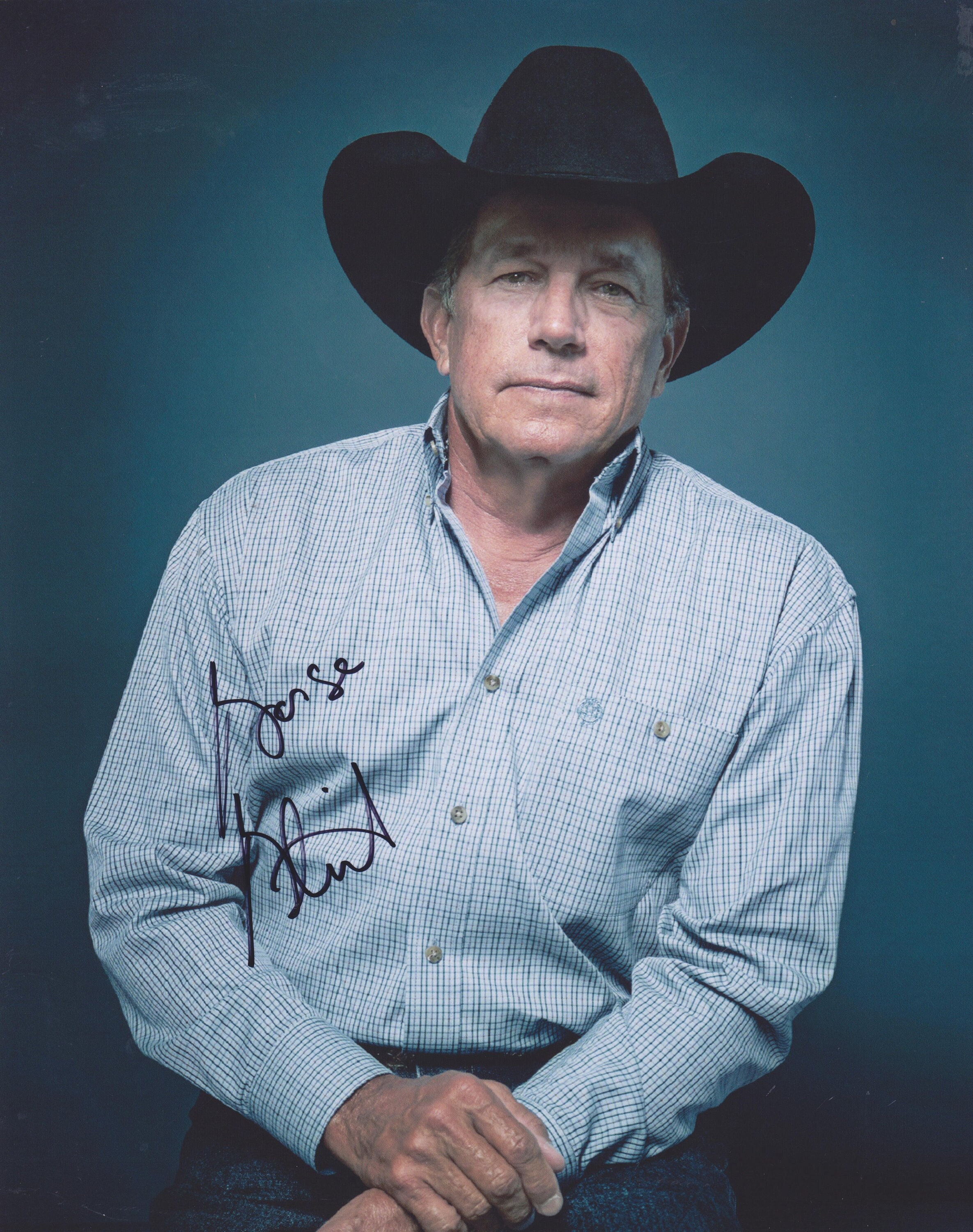 Signed GEORGE STRAIT Autographed Photo W/ COA Country Music Legend - Etsy