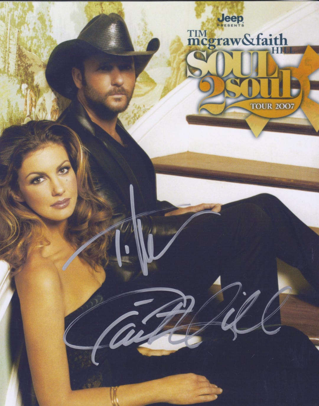2X Signed FAITH HILL & Tim Mcgraw Autographed Photo W/ COA Soul 2 Soul ...