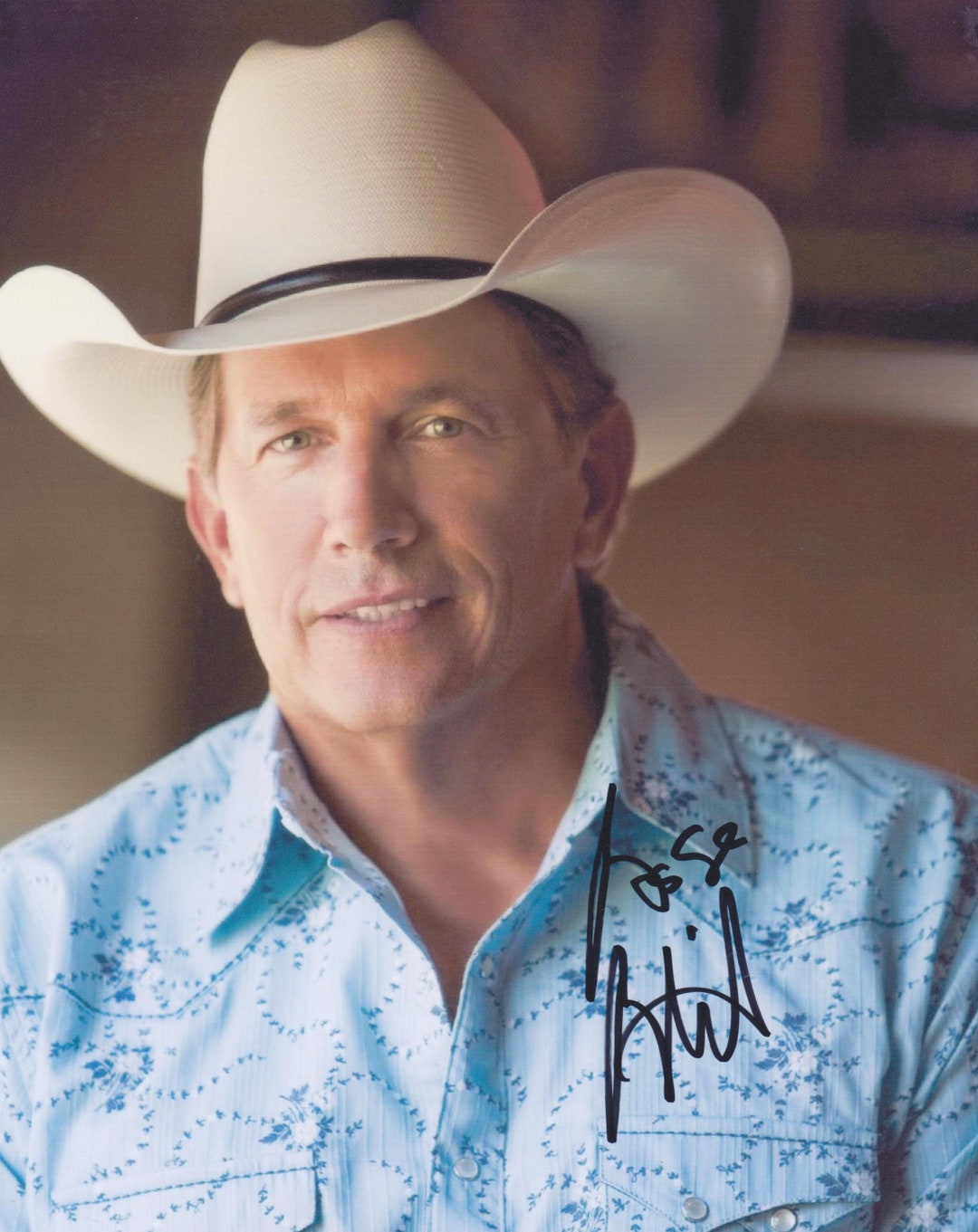 Signed George STRAIT Autographed Photo W/ COA Country Music Legend MCA ...