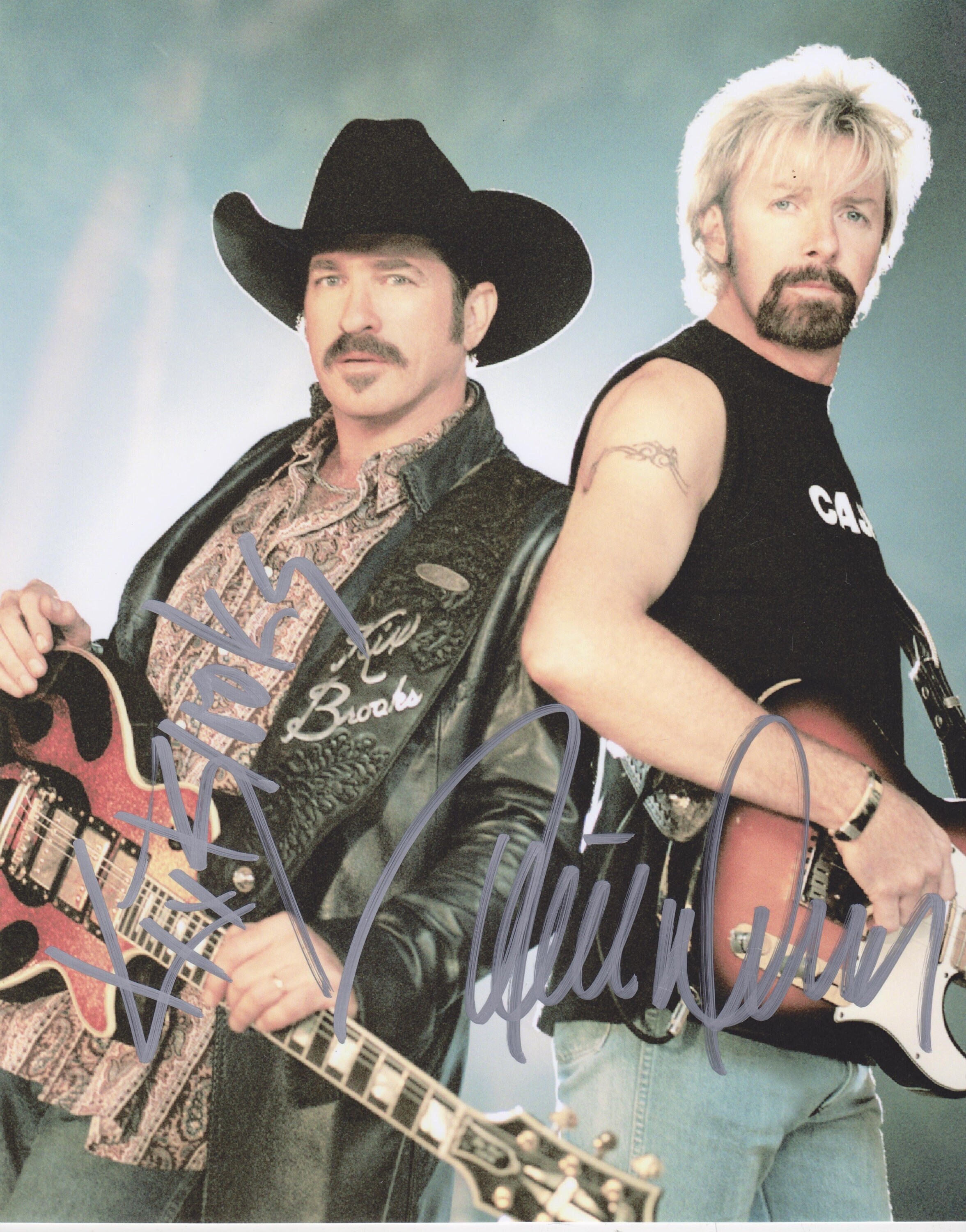 2X Signed Kix BROOKS & Ronnie DUNN Autographed Photo W/ COA - Etsy