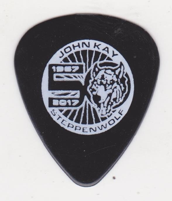 Rare 50 Year Anniversary Tour John Kay STEPPENWOLF GUITAR PICK 1967 ...