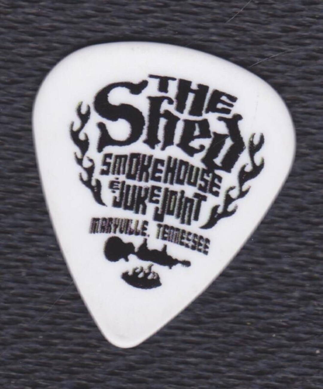 The SHED GUITAR PICK Smoke House Juke Joint Maryville Tennessee Biker ...