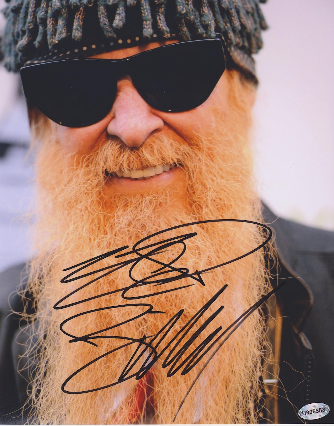 Signed Billy Gibbons ZZ TOP Autographed Photo With Numbered Hologram ...