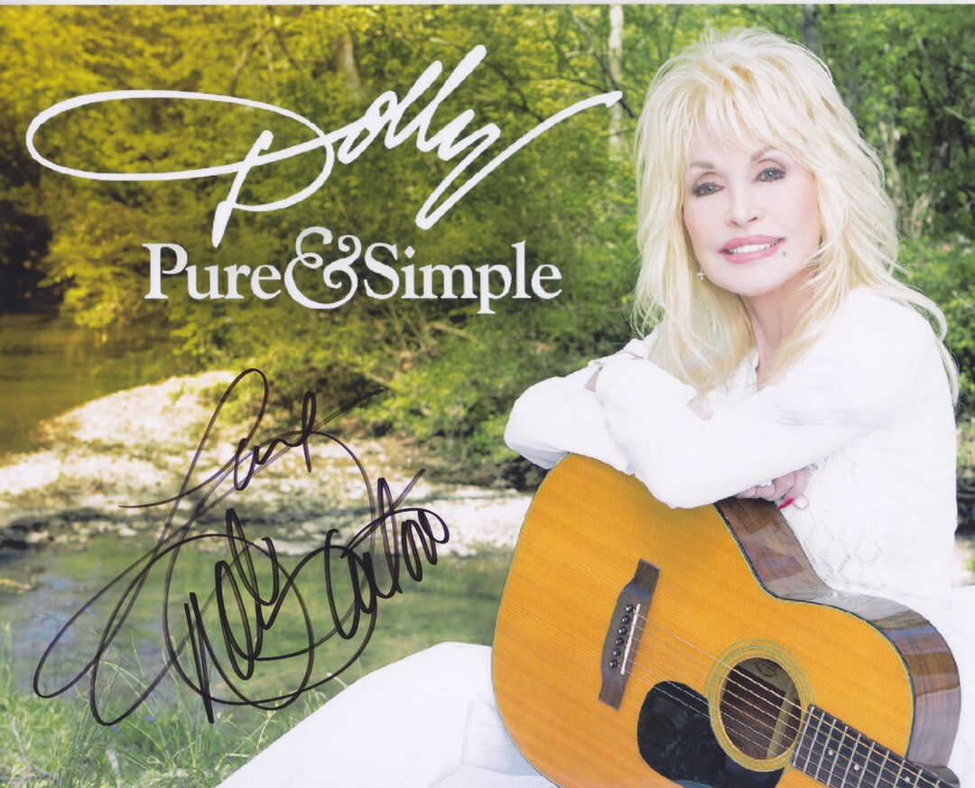 Signed DOLLY PARTON Autographed Country Legend Tennessee W/ COA Pure ...