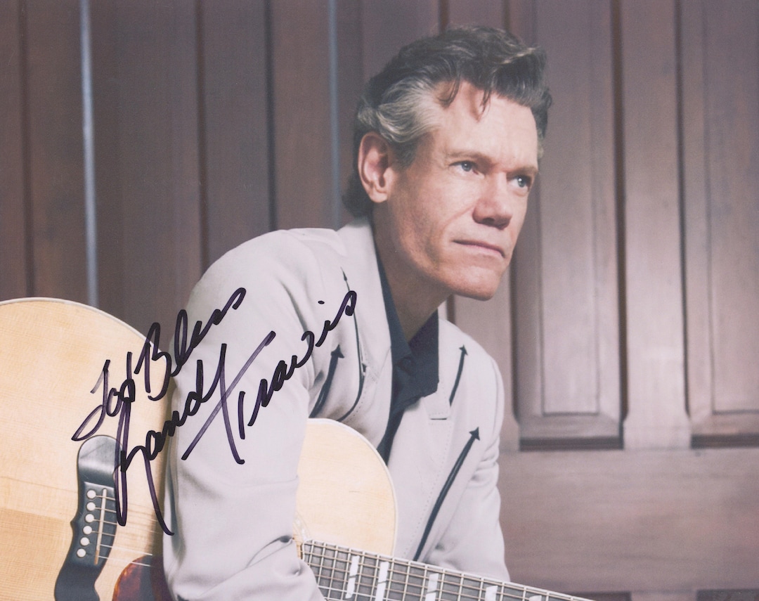 Signed RANDY TRAVIS Autographed Photo W/ COA Country - Etsy