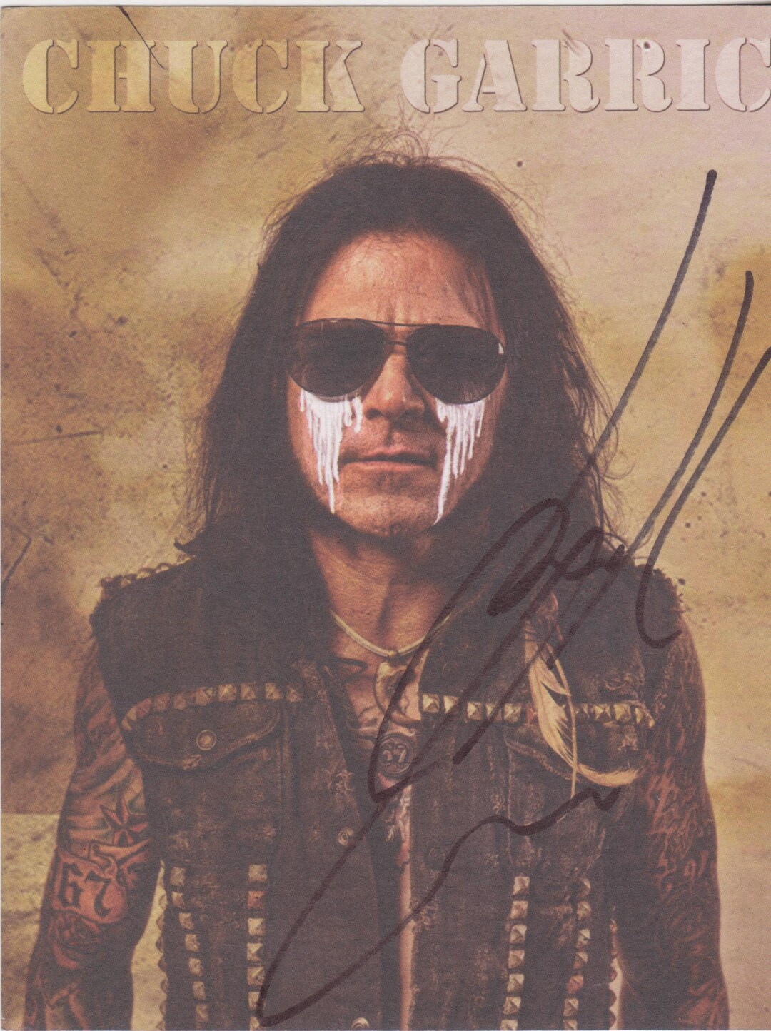 Signed CHUCK GARRIC Photo Autographed of Alice Cooper Rock & Roll - Etsy
