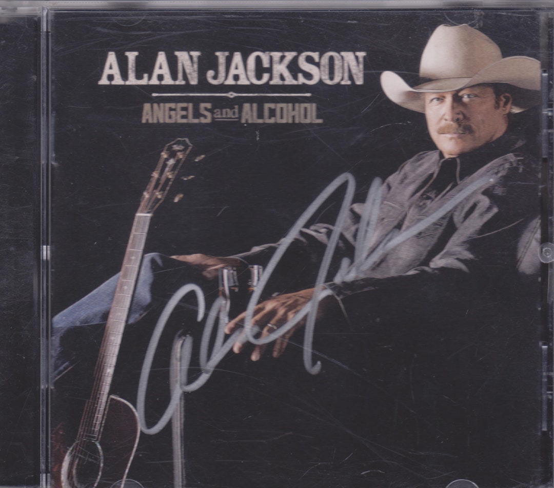 Signed Alan Jackson Autographed CD Angels & Alcohol - Etsy
