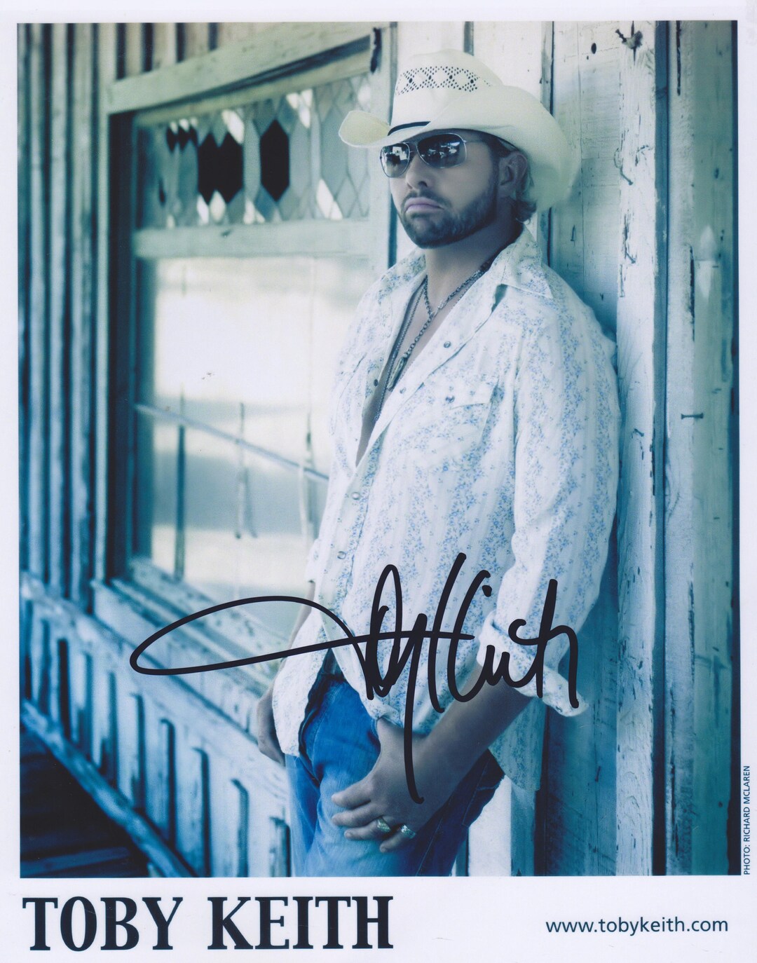 Signed TOBY KEITH Autographed Photo W/ COA Country - Etsy