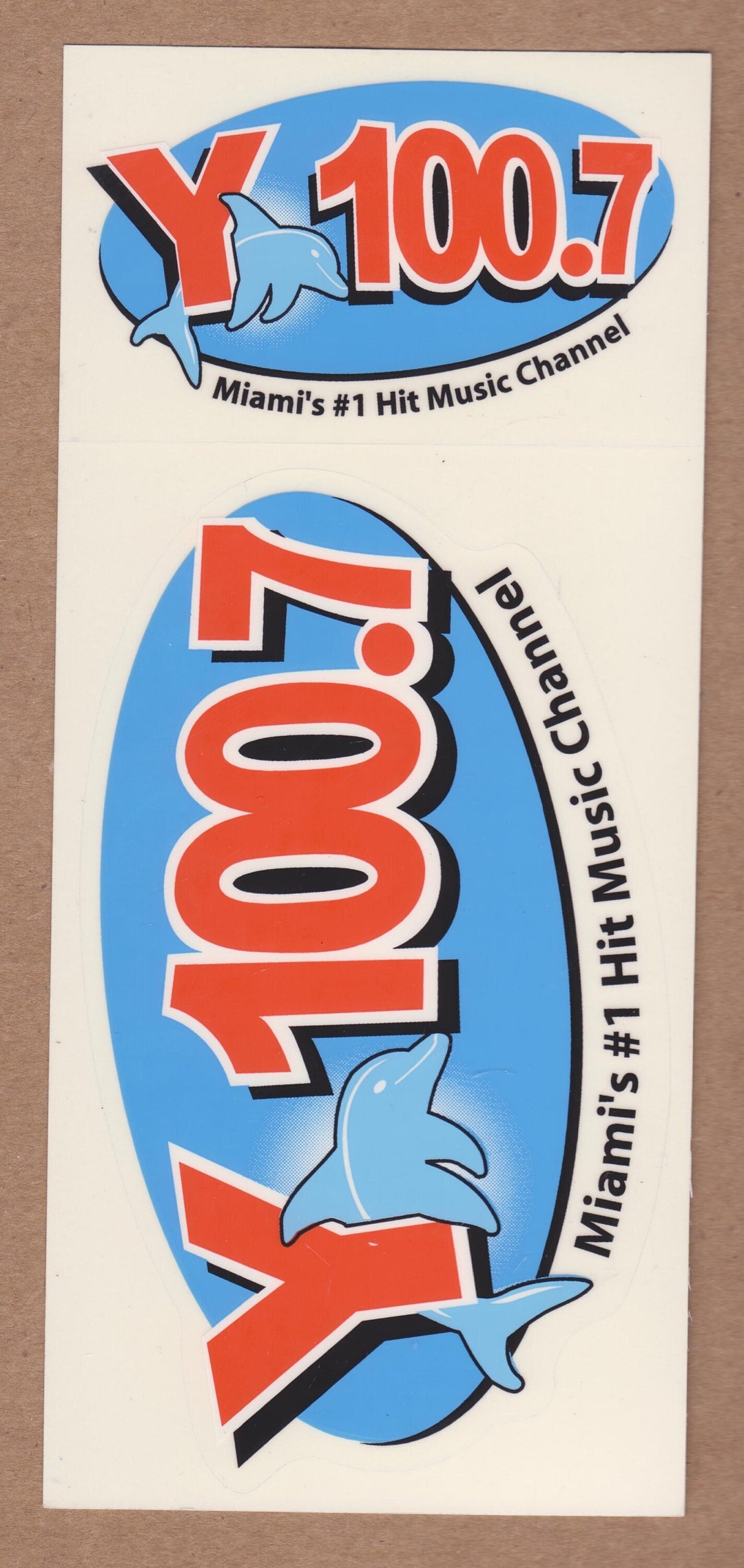 Y 100.7 Bumper Sticker Decal Miami"s #1 Hit Music Florida Radio Y100 - Etsy