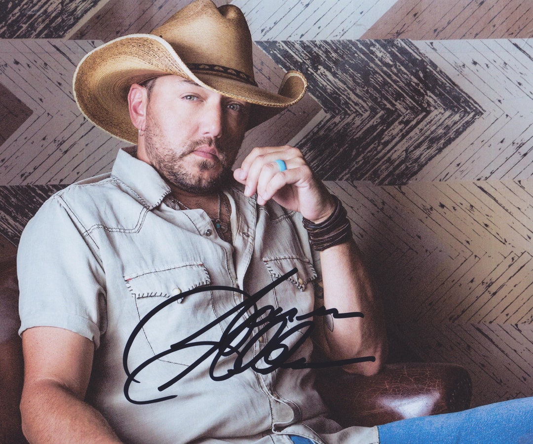 Signed JASON ALDEAN Autographed Photo W/ COA Country Superstar - Etsy