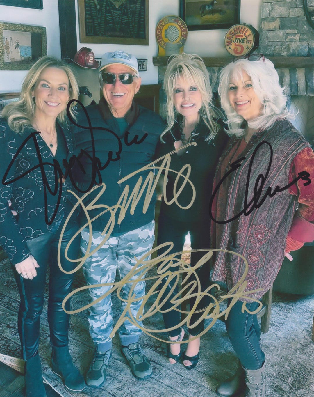 4x Signed JIMMY BUFFETT - Dolly Parton - Sheryl Crow - Emmylou Harris ...