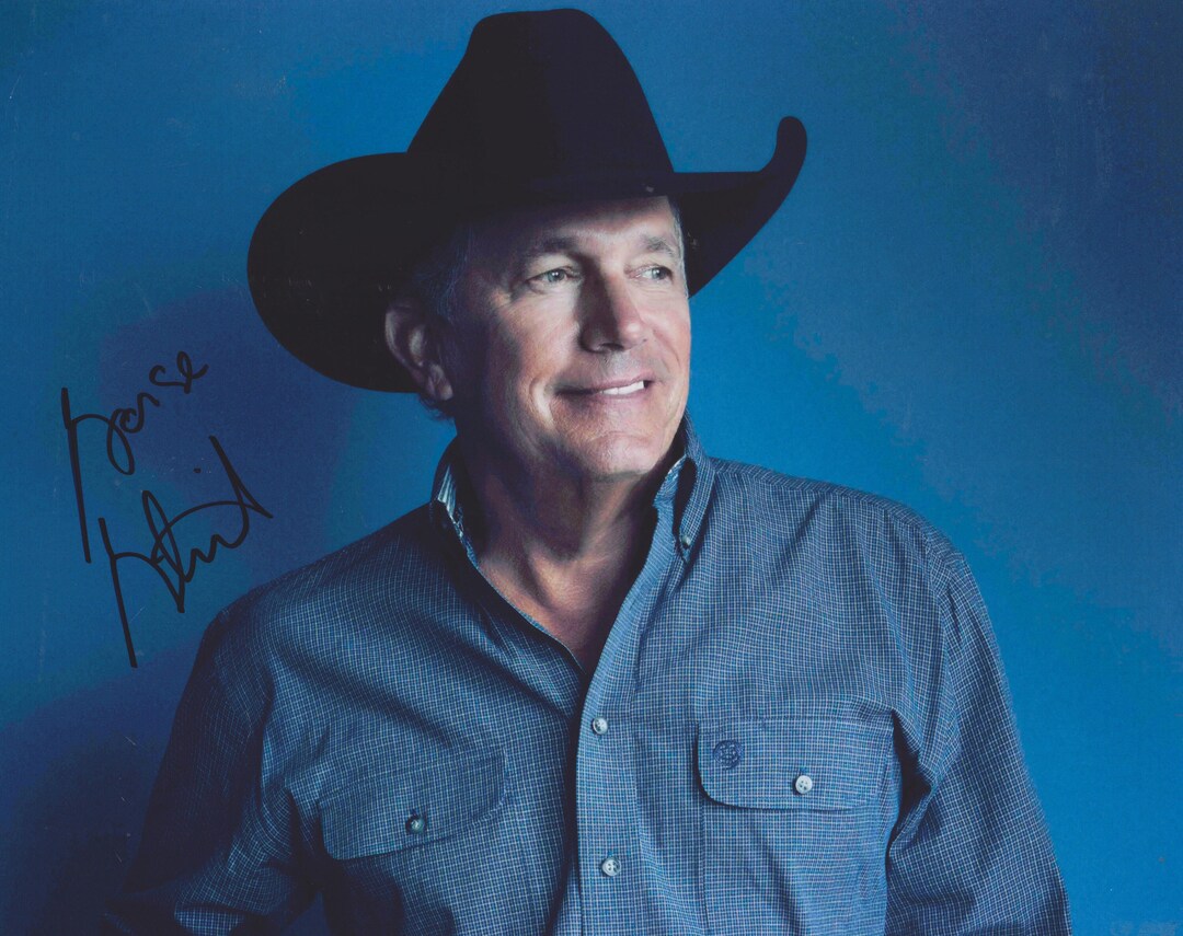 Signed GEORGE STRAIT Autographed Photo W/ COA Country Music Legend - Etsy