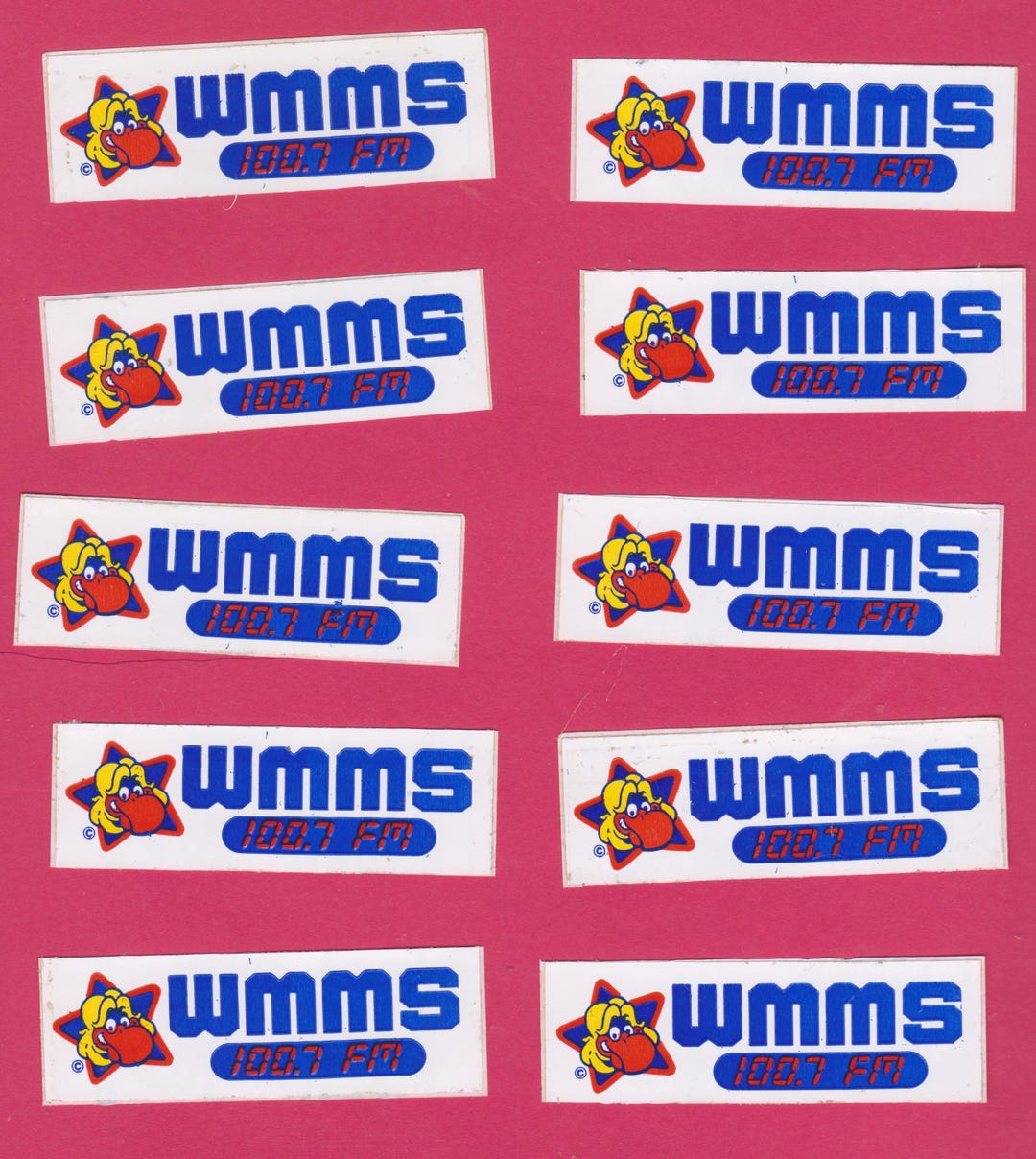10X WMMS 101 FM Bumper Sticker Decal 100.7 FM Cleveland Rock Radio the ...