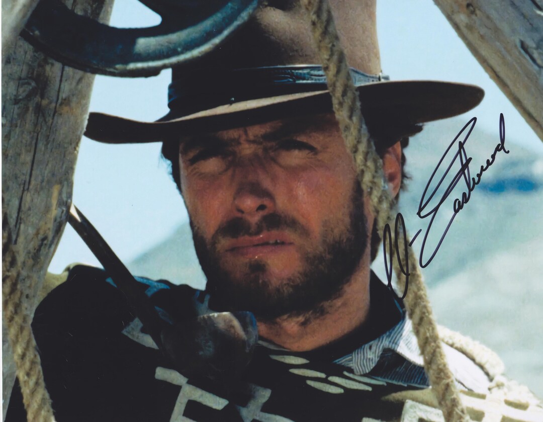 Signed CLINT EASTWOOD Autographed Photo / COA Wetsern - Etsy