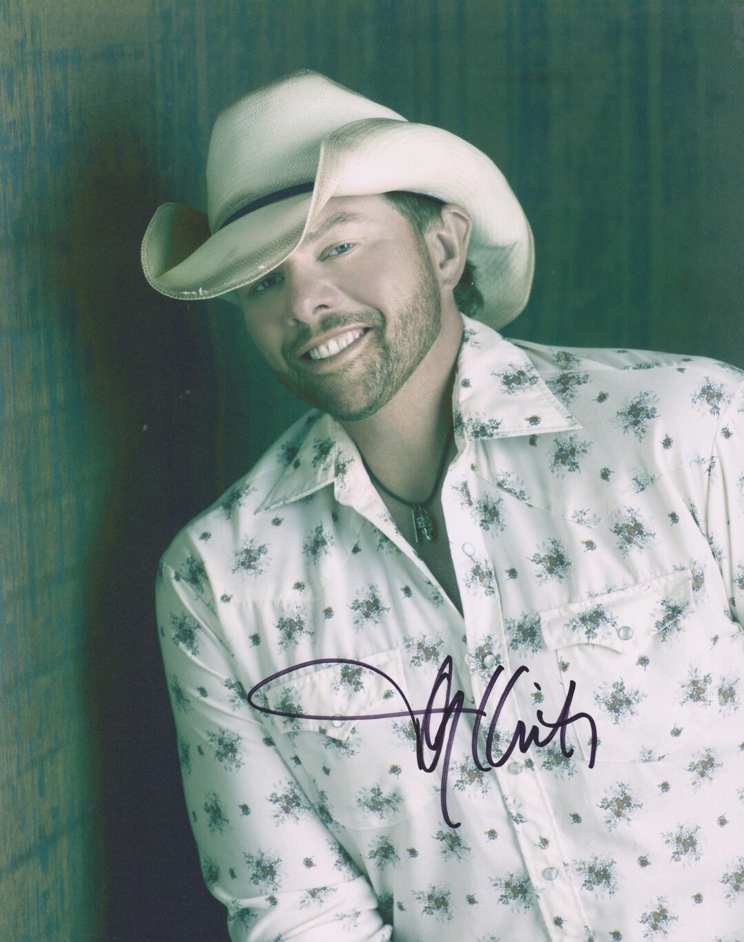 Signed TOBY KEITH Autographed Photo W/ COA Country - Etsy