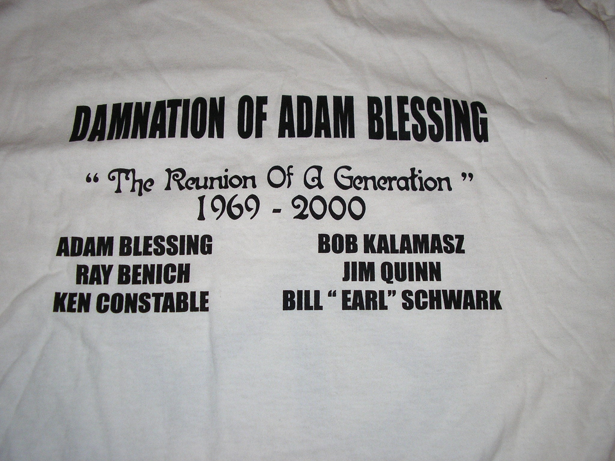 DAMNATION of ADAM BLESSING T Shirt 1969 2000 Cleveland Rock - Etsy