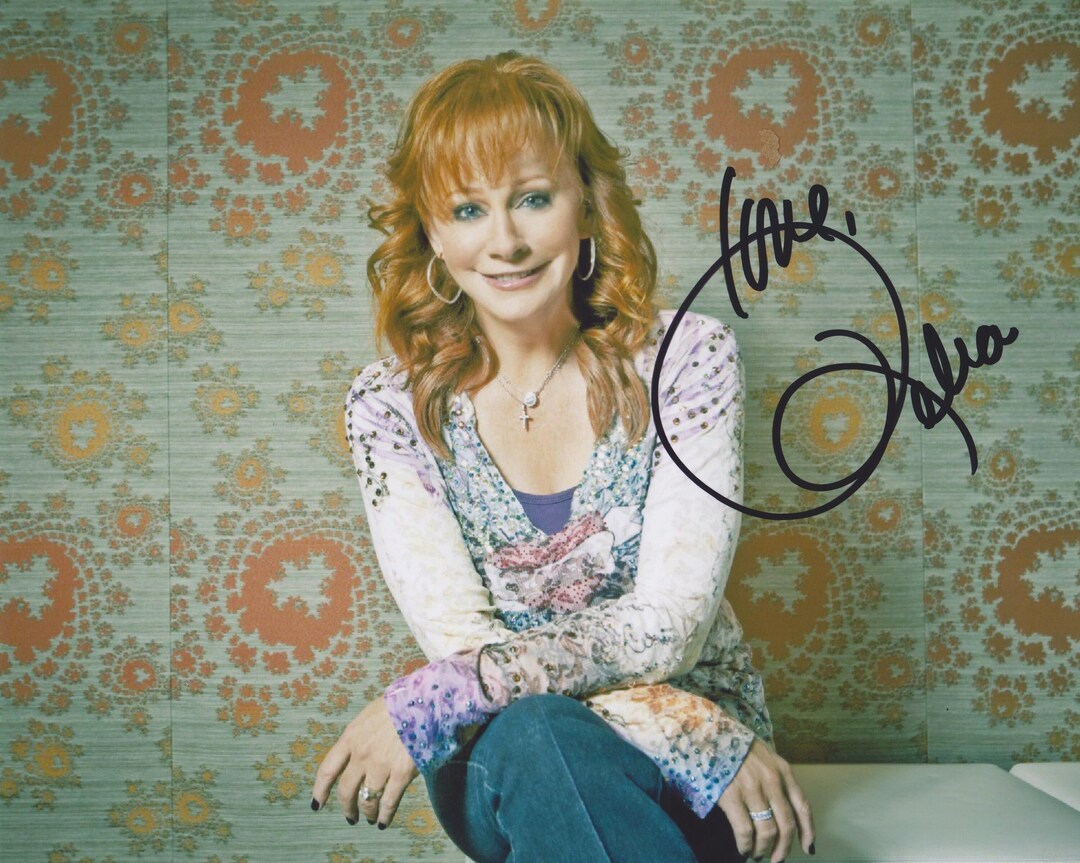 Signed REBA Mcentire Autographed Photo W/ COA the Voice - Etsy