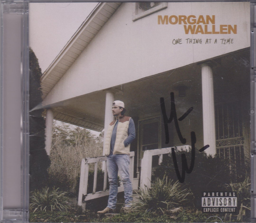 Signed MORGAN Wallen Autographed 2 CD Set One Thing at a Time - Etsy