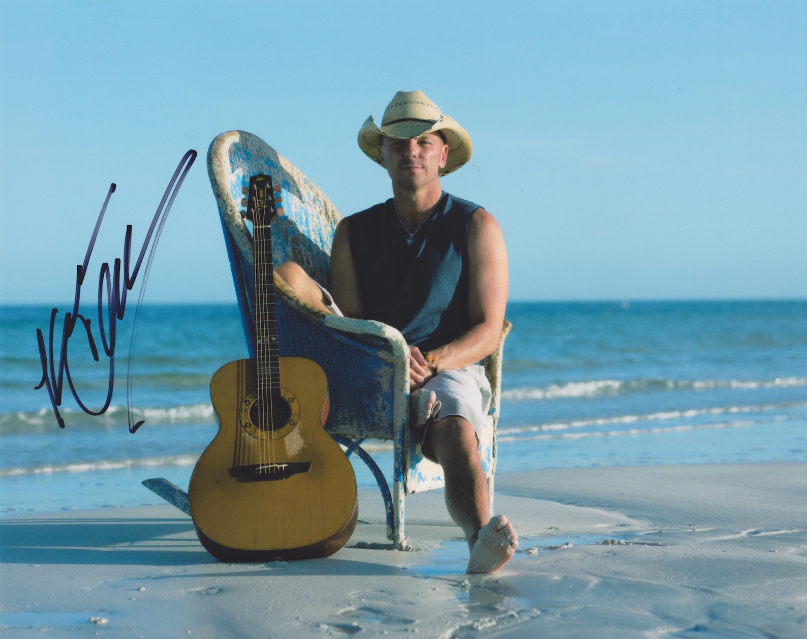 Signed KENNY CHESNEY Autographed Photo W/ COA Country Music Beach - Etsy