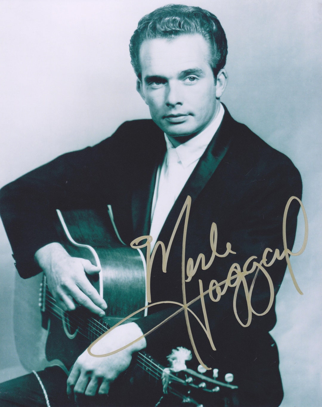 Country Legend Signed MERLE HAGGARD Photo Autographed With COA - Etsy