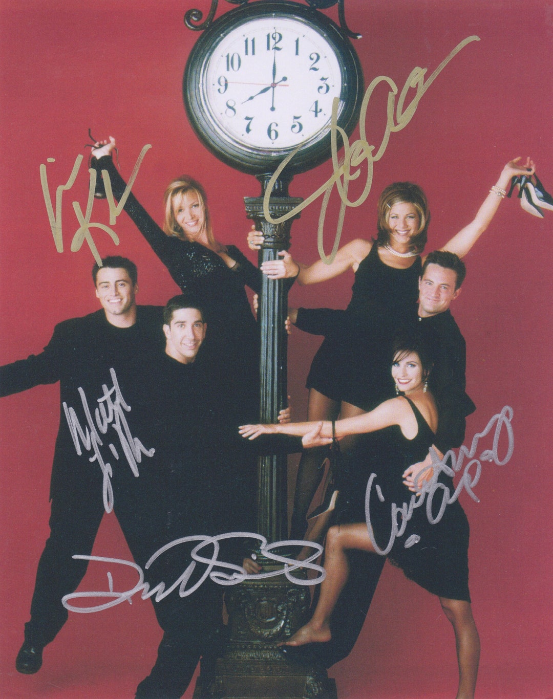 Signed 6X Cast of FRIENDS TV SHOW Autographed With Coa Matthew Perry - Etsy