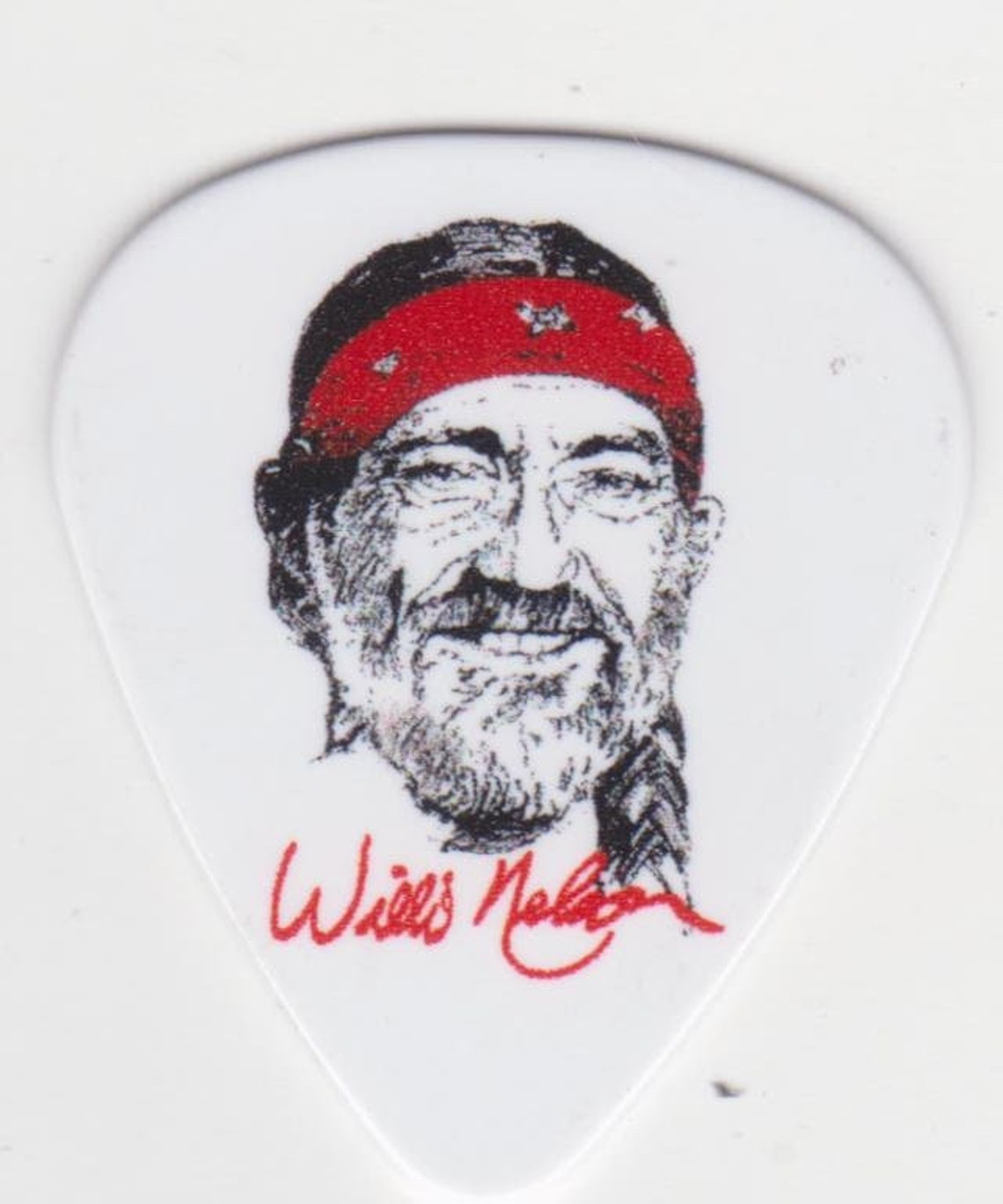 WILLIE NELSON Caricature Guitar Pick Country Music Outlaw Cowboy ...