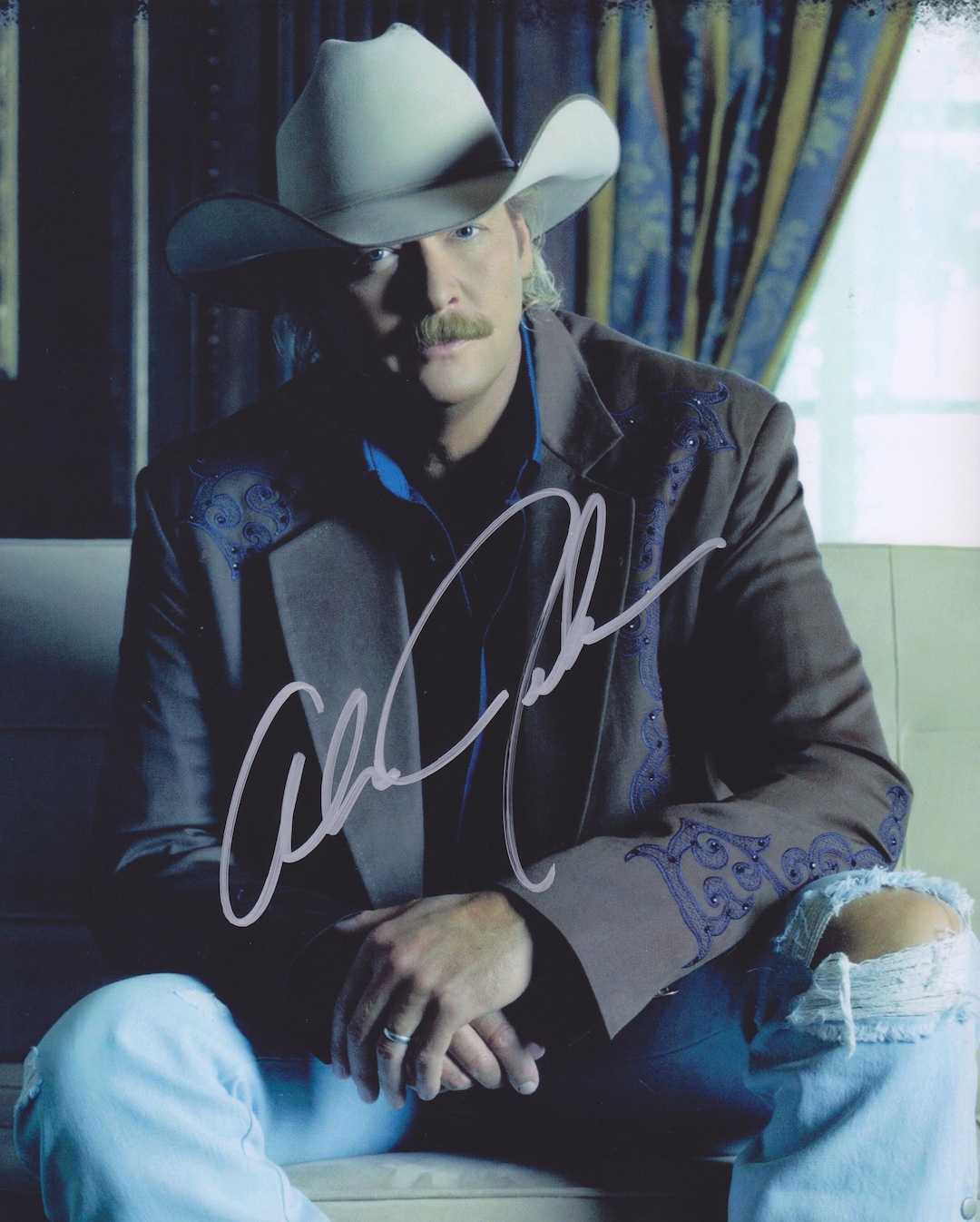 Signed Alan Jackson Autographed PHOTO W/ COA Country aj - Etsy