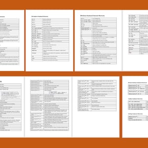 Windows Keyboard Shortcut - Comprehensive List - Etsy