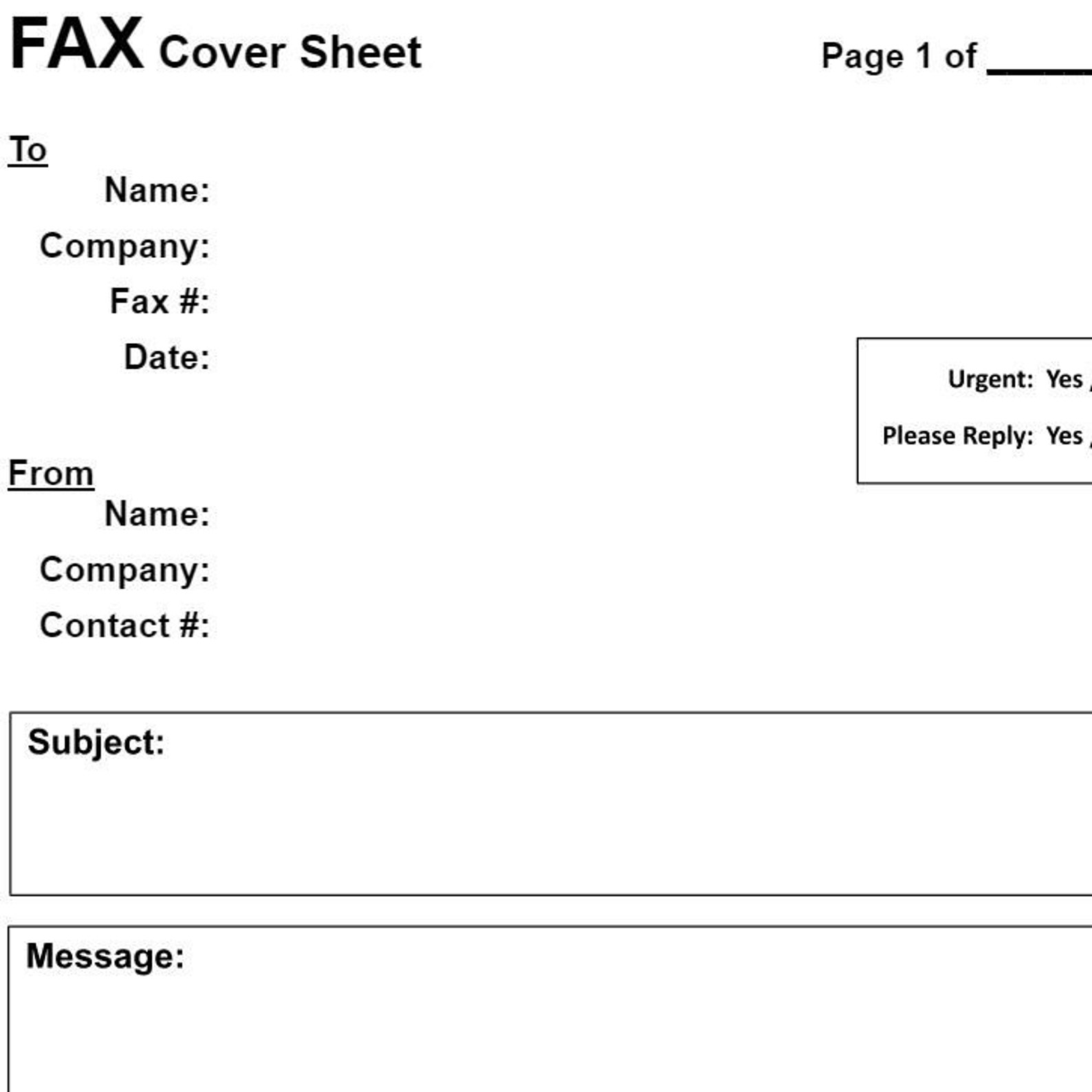 FAX Cover Sheet: Enhance Your Fax Communications With This Professional ...