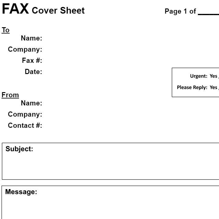 FAX Cover Sheet: Enhance Your Fax Communications With This Professional ...