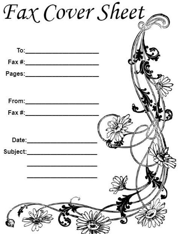 Creative Fax Cover Sheets Fax Sheet Projects :: Photos, Videos, Logos,
