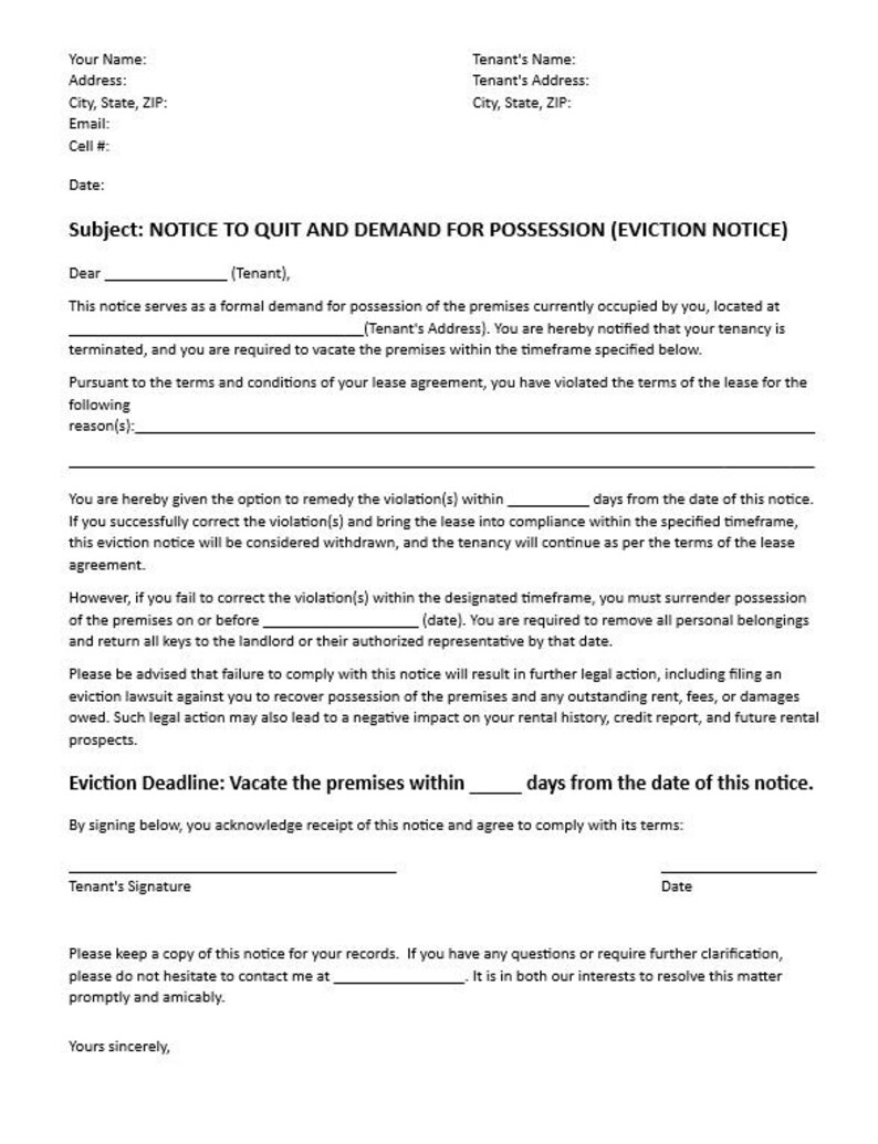 Eviction Made Easy: Simplify the Process With Our Top-notch Etsy ...