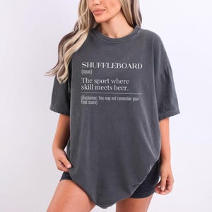 Shuffleboard Tshirt Team Funny Definition Shuffle Board League Matching ...