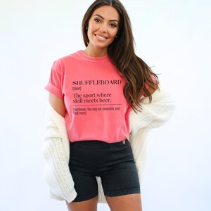 Shuffleboard Tshirt Team Funny Definition Shuffle Board League Matching ...