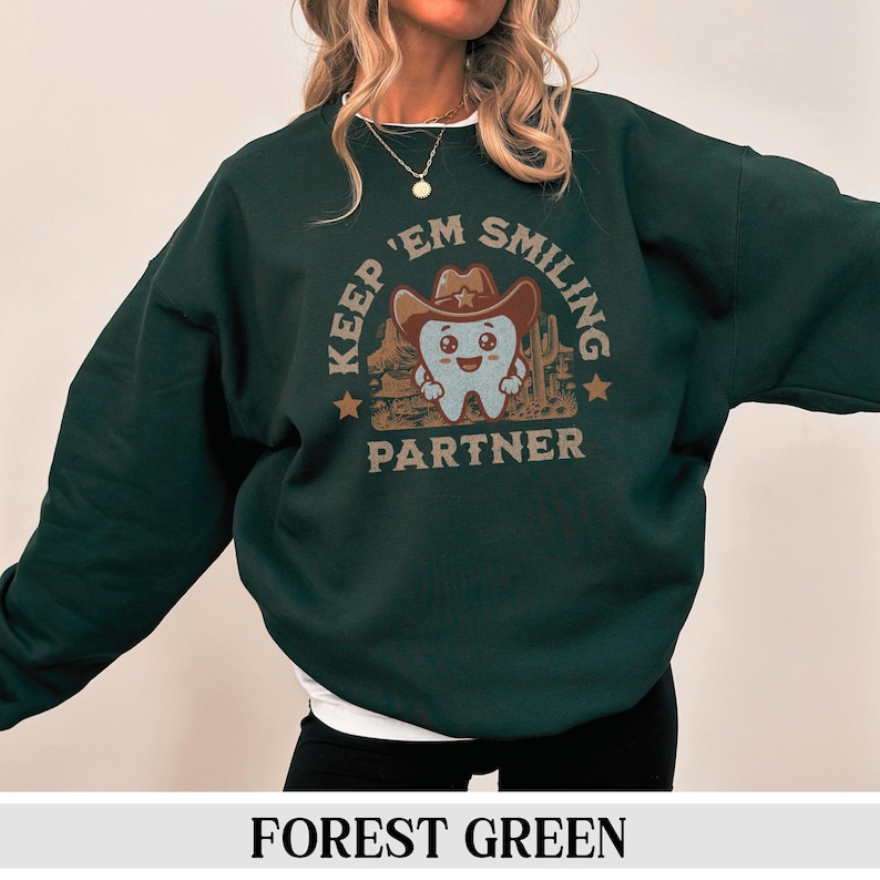 Dental Sweatshirt Western Vintage Dental Hygienist Sweatshirt RDH Wild ...