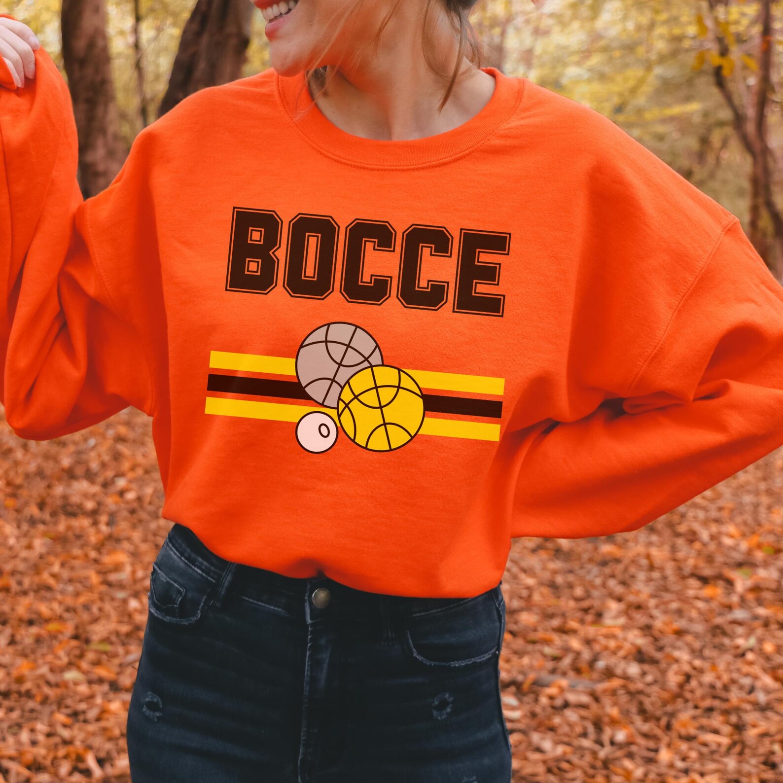 Bocce Athletic Sweatshirt for Bocce Ball Tournament Team Shirt College ...
