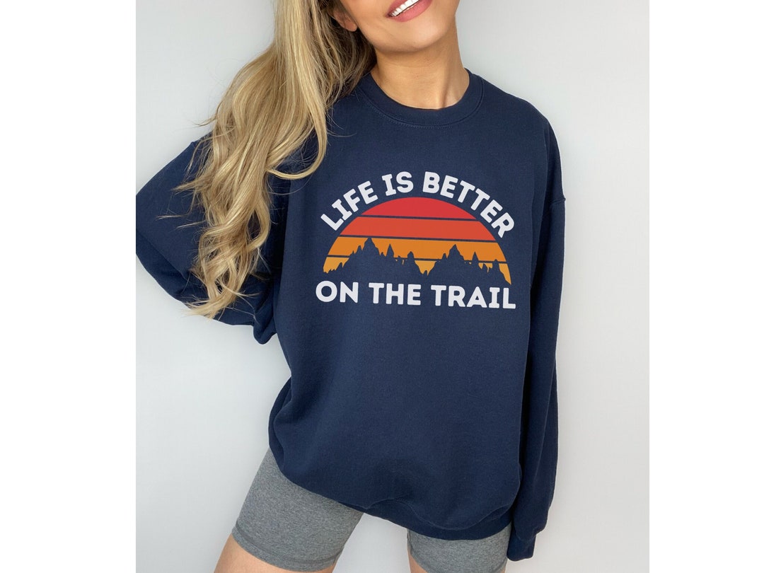 Hiking Sweatshirt for Hikers Gift National Park Mountain Sweatshirt ...