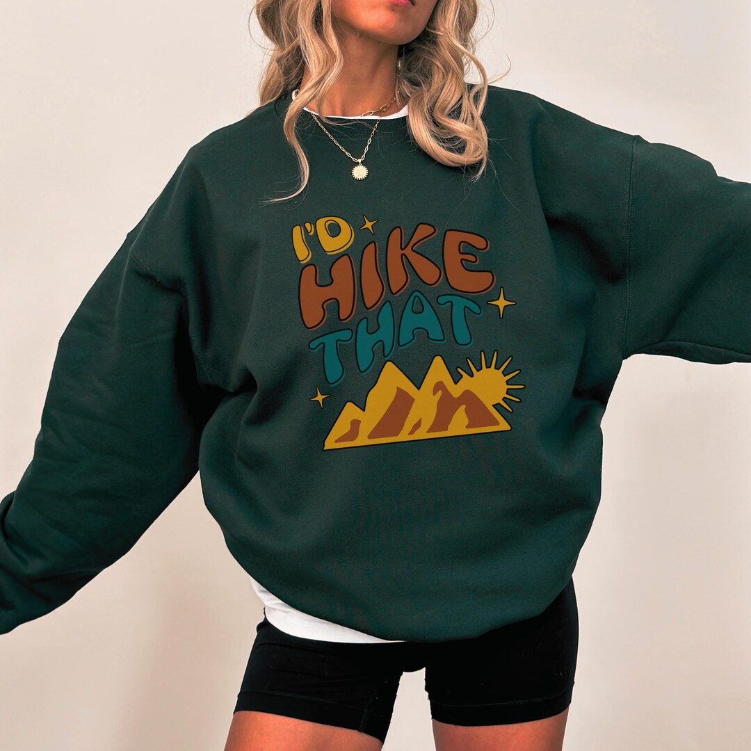 Hiking Sweatshirt Nature Lover Outdoor Crewneck Camping Gift Mountain ...